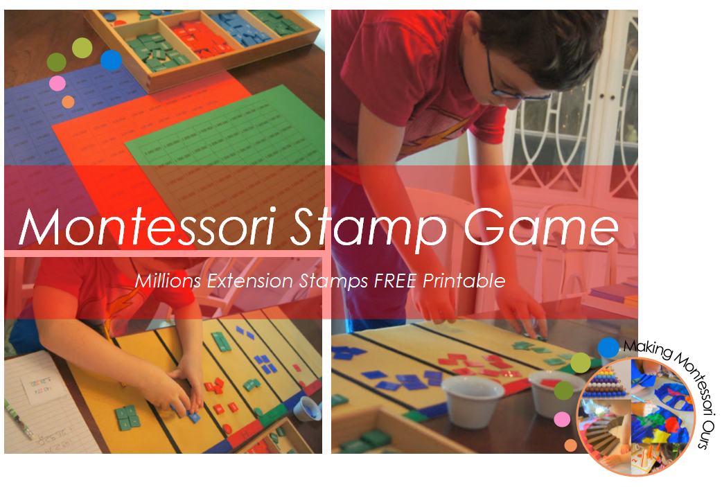 Stamp Game Extension to Millions - Free Printables Included - "Making ...