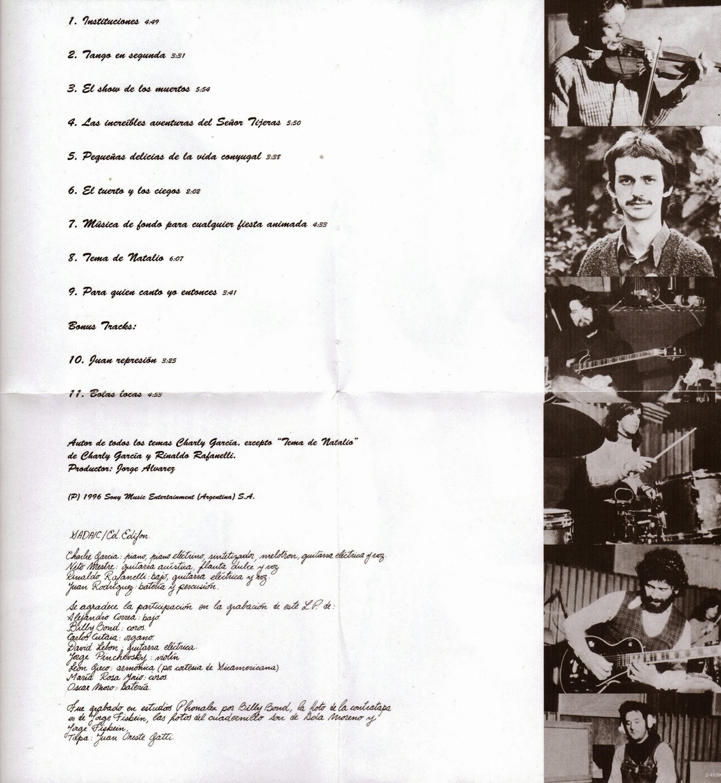 Las migas me persiguen: Sui Generis Pequeñas Anecdotas sobre las ...