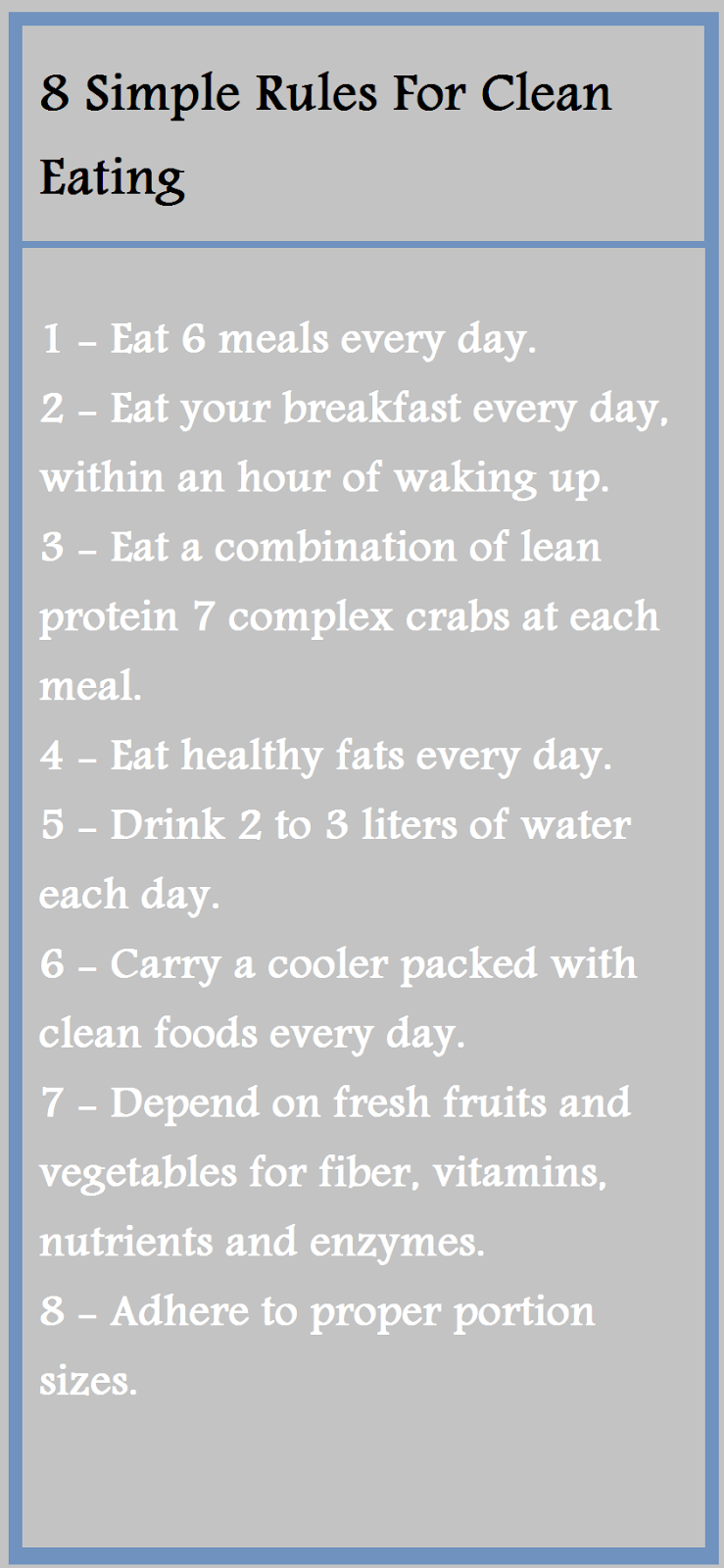 8 Simple Rules For Clean Eating