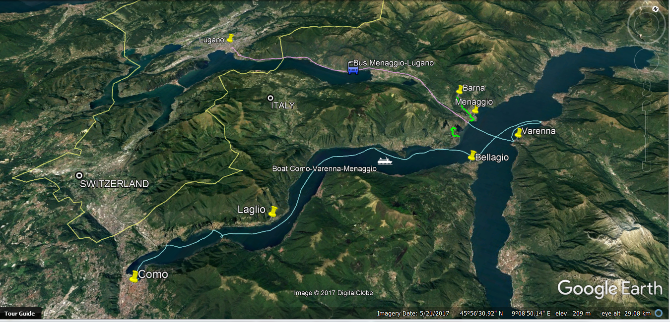 Hiking in Switzerland – Gabrielle and Urs: Two Days at Lake Como in Italy