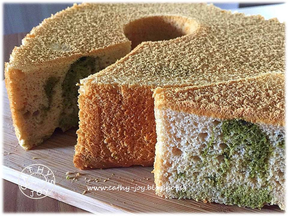 cathy's joy: Kinako Matcha Chiffon Cake