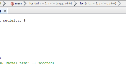 Mahmud Tajinan: Menampilkan Segitiga Siku-siku dengan Perulangan di Java