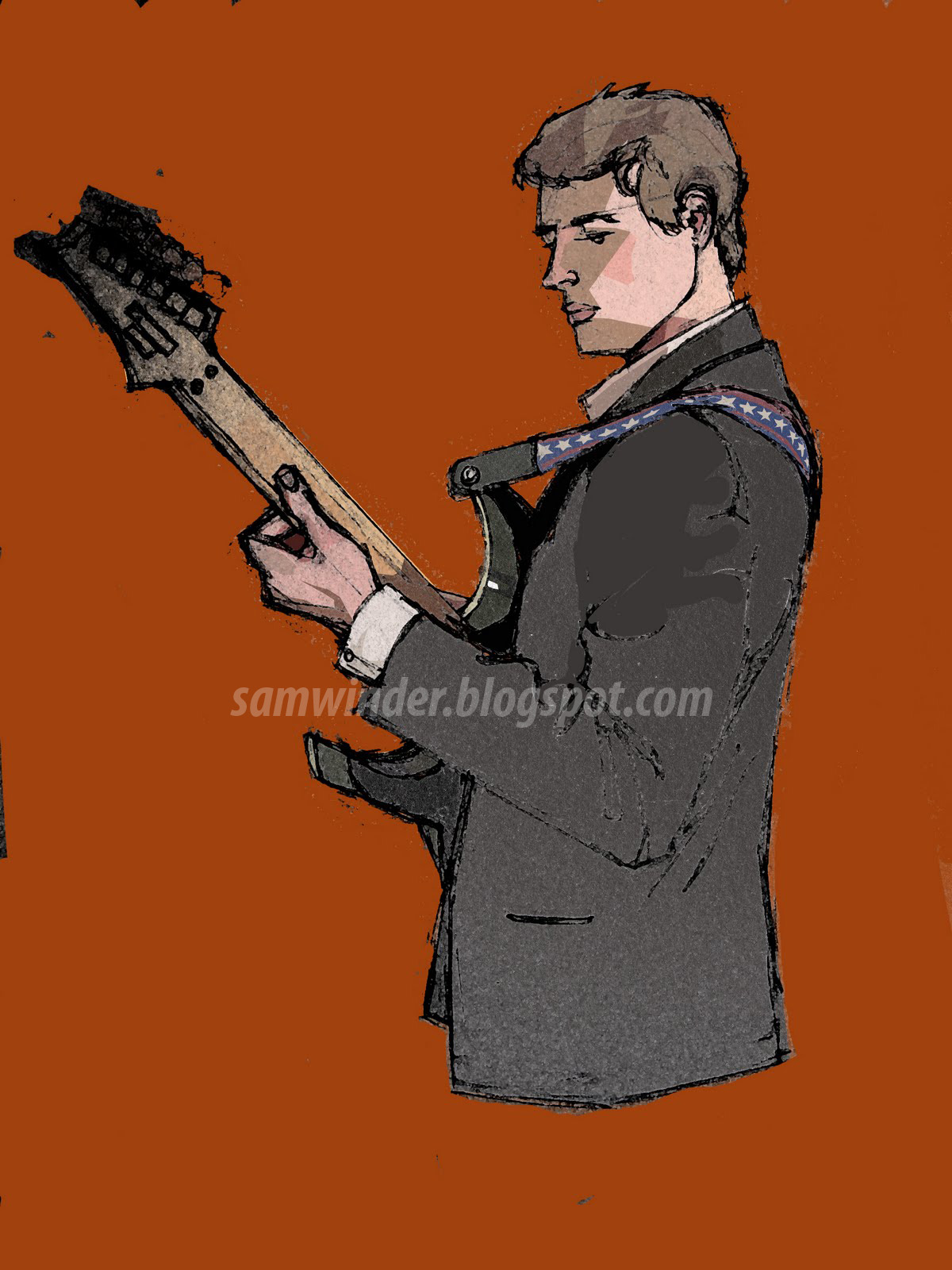 Sam Winder: Guitarist Sketch