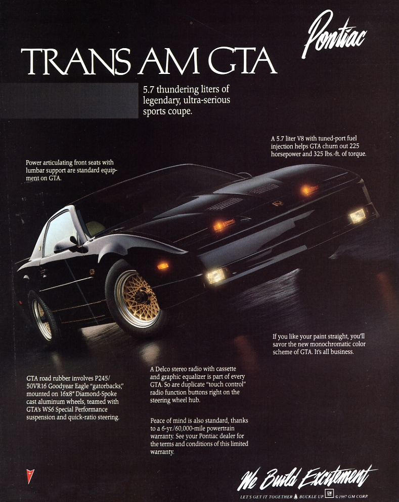 Bilar i väster . . .: Vinglös Pontiac Firebird Trans Am GTA