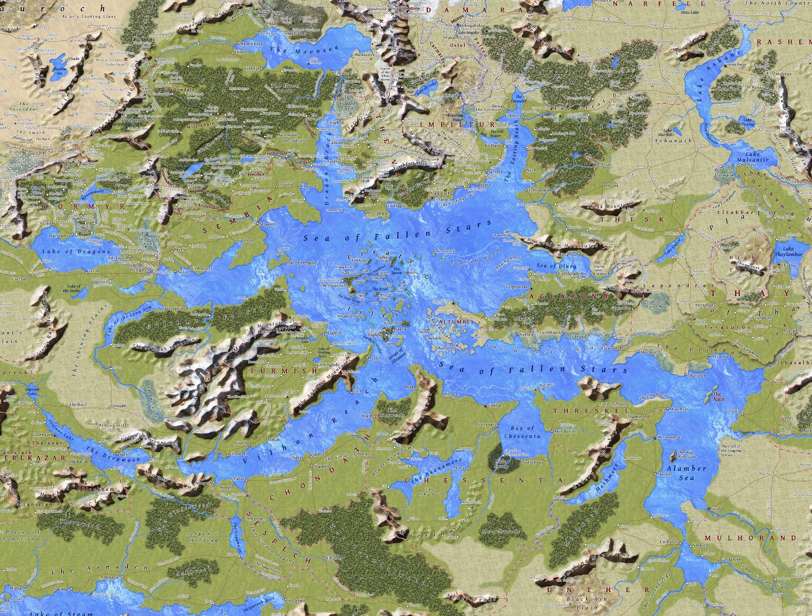 Arcanos do Vale: Desossantes Mapas de Forgotten Realms