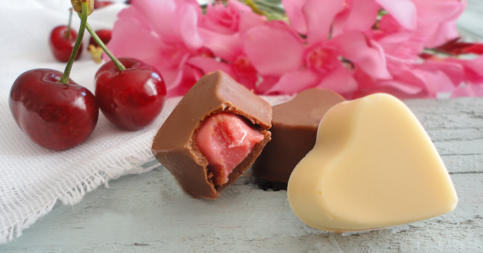 Bombones rellenos de Cerezas — Nunca es demasiado dulce