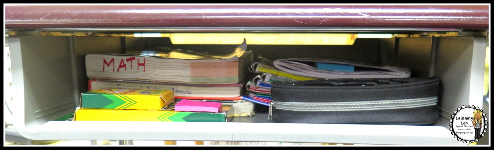 Unorganized School Desk