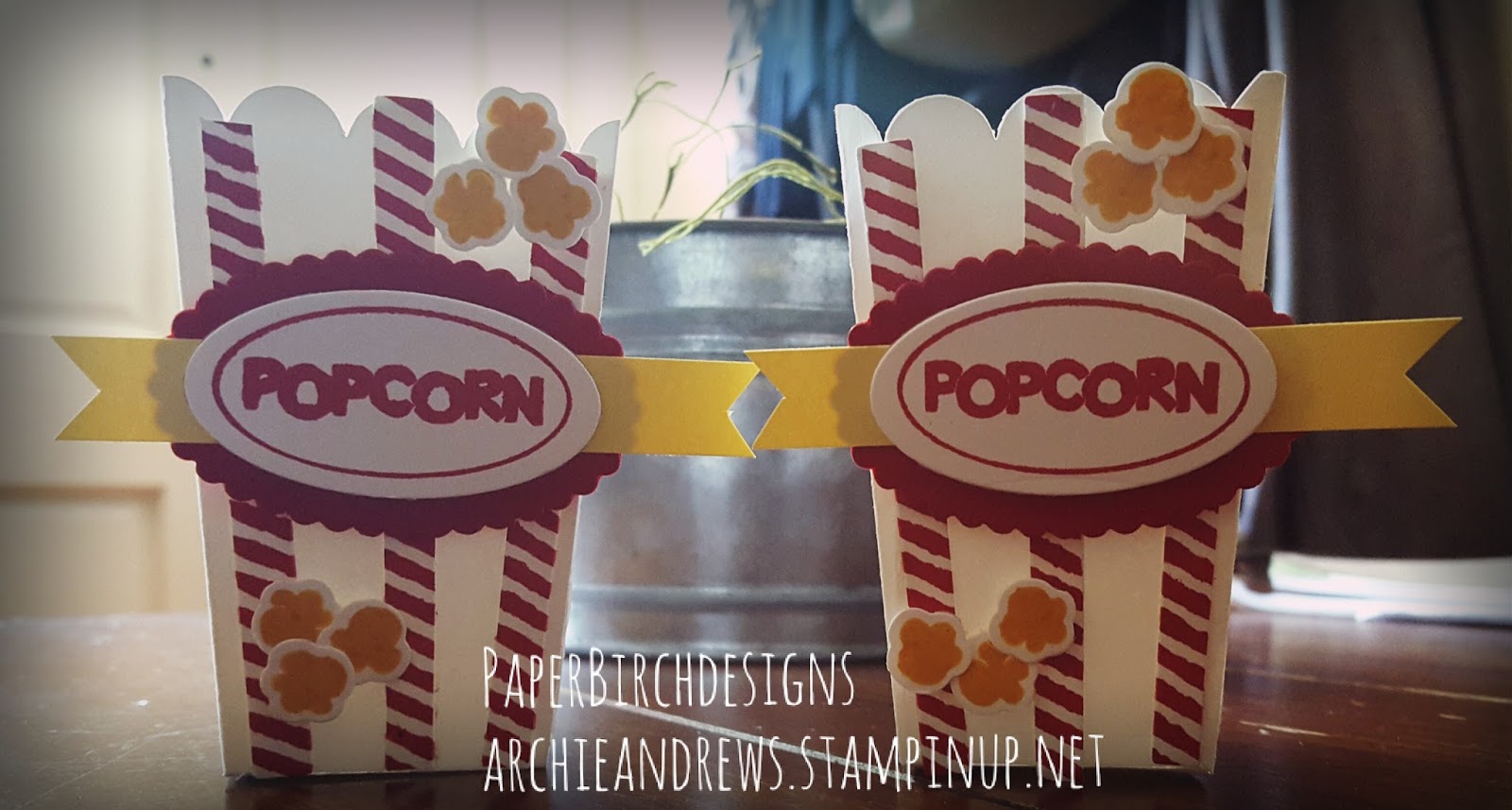 Diy Popcorn Box for a Movie Night or a Movie themed Party