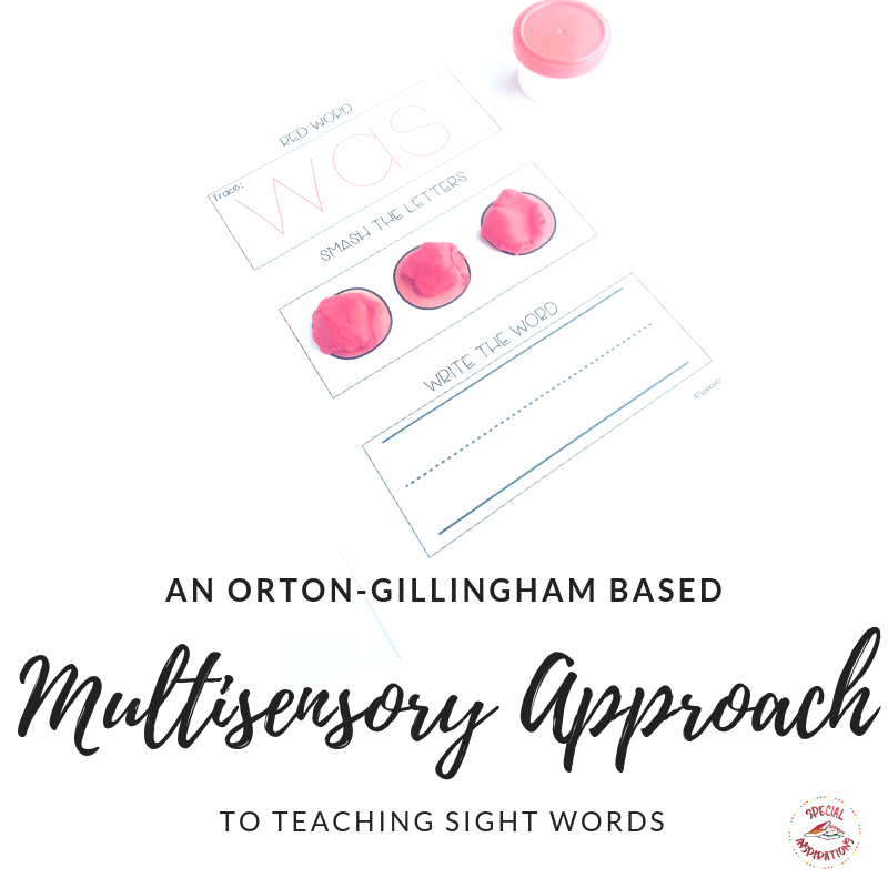 Special Inspirations: An Orton-Gillingham Based Multisensory Approach ...