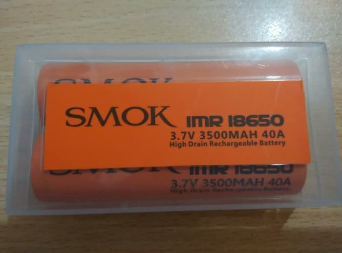 Baterai Rokok Elektrik SMOKE ORANGE 3500Mah 40A Battery VAPE SMOKE ...