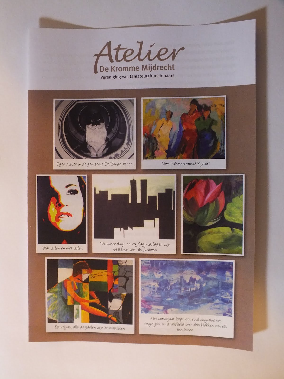 ARTicles: Nieuwe informatiefolder Atelier de Kromme Mijdrecht