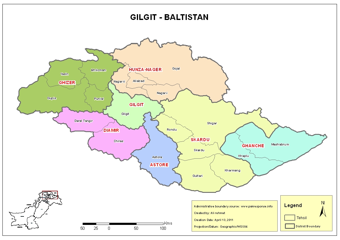 Pictures Folder of Gilgit Baltistan : Offical Map of Gilgit-Baltistan