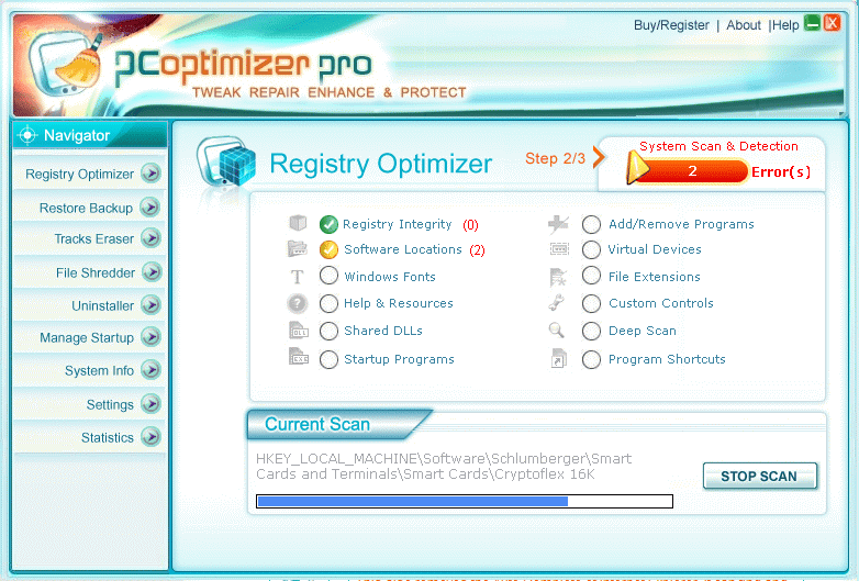 +click rescue information: PC Optimizer Pro削除アンインストール方法