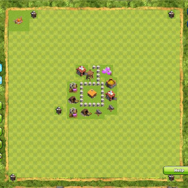 Susunan Formasi Base Town Hall 2 Terbaik di Clash of Clans | M A D A R A
