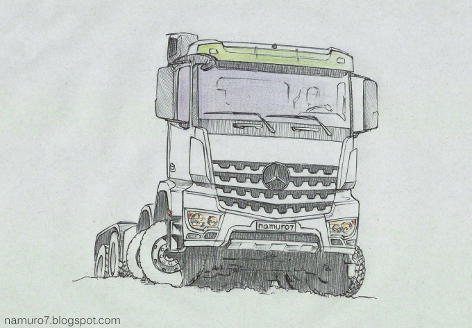 Pencil Drawing Of Trucks / Draw Volvo Fh 6x4 Truck Globetrotter ...