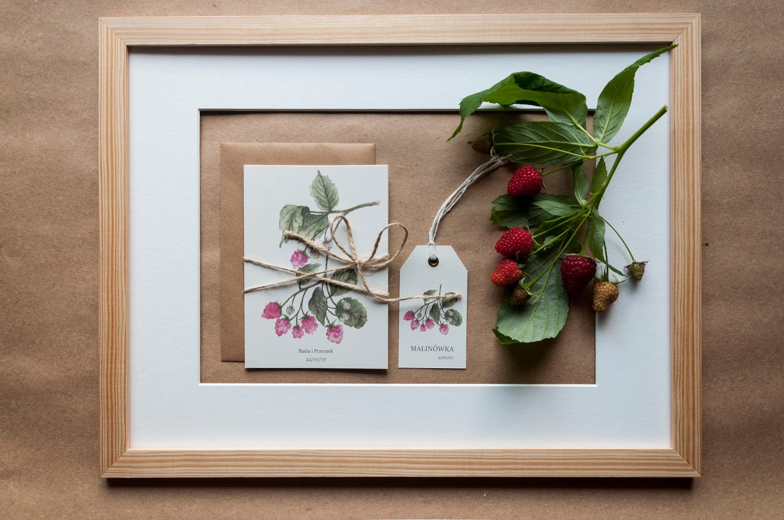 papeteria ślubna - maliny - Mioduszewska