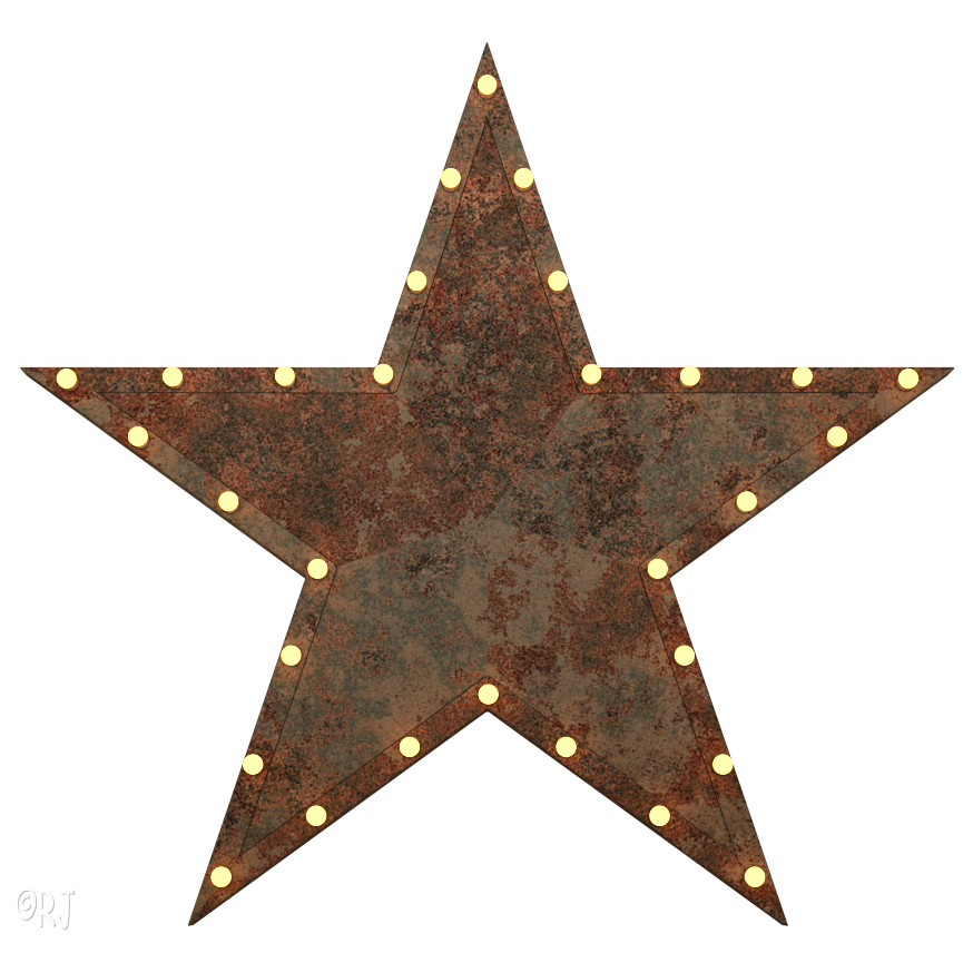 RJs Bits Bobs Props & Pieces: Glass & Rustic Holiday Stars