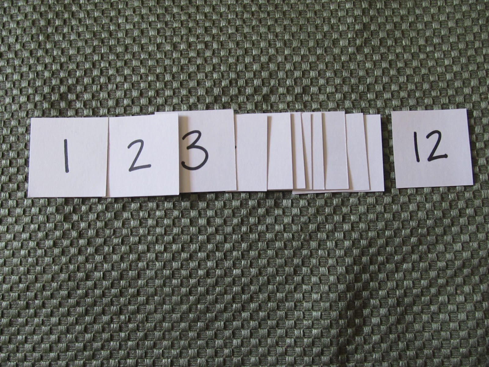 Kitchen Floor Crafts: Counting Carton
