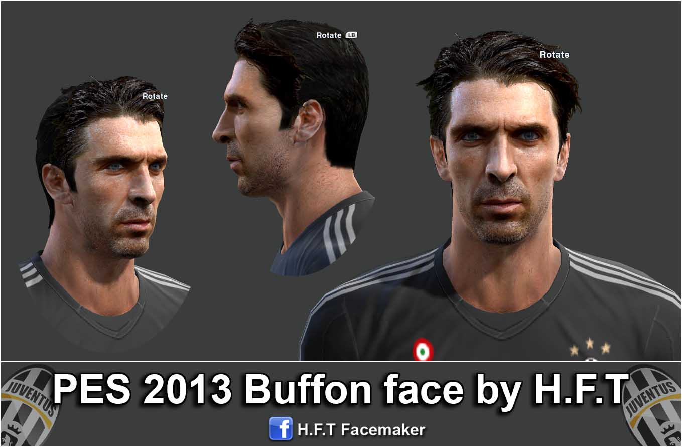 PES 2013 Buffon face by H.F.T | Goblin Game