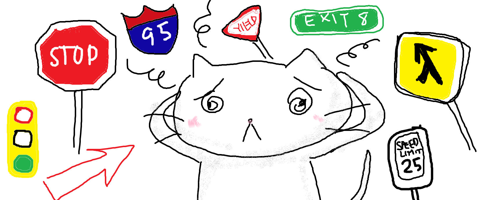 The Snoozy Cat: Directionally Challenged