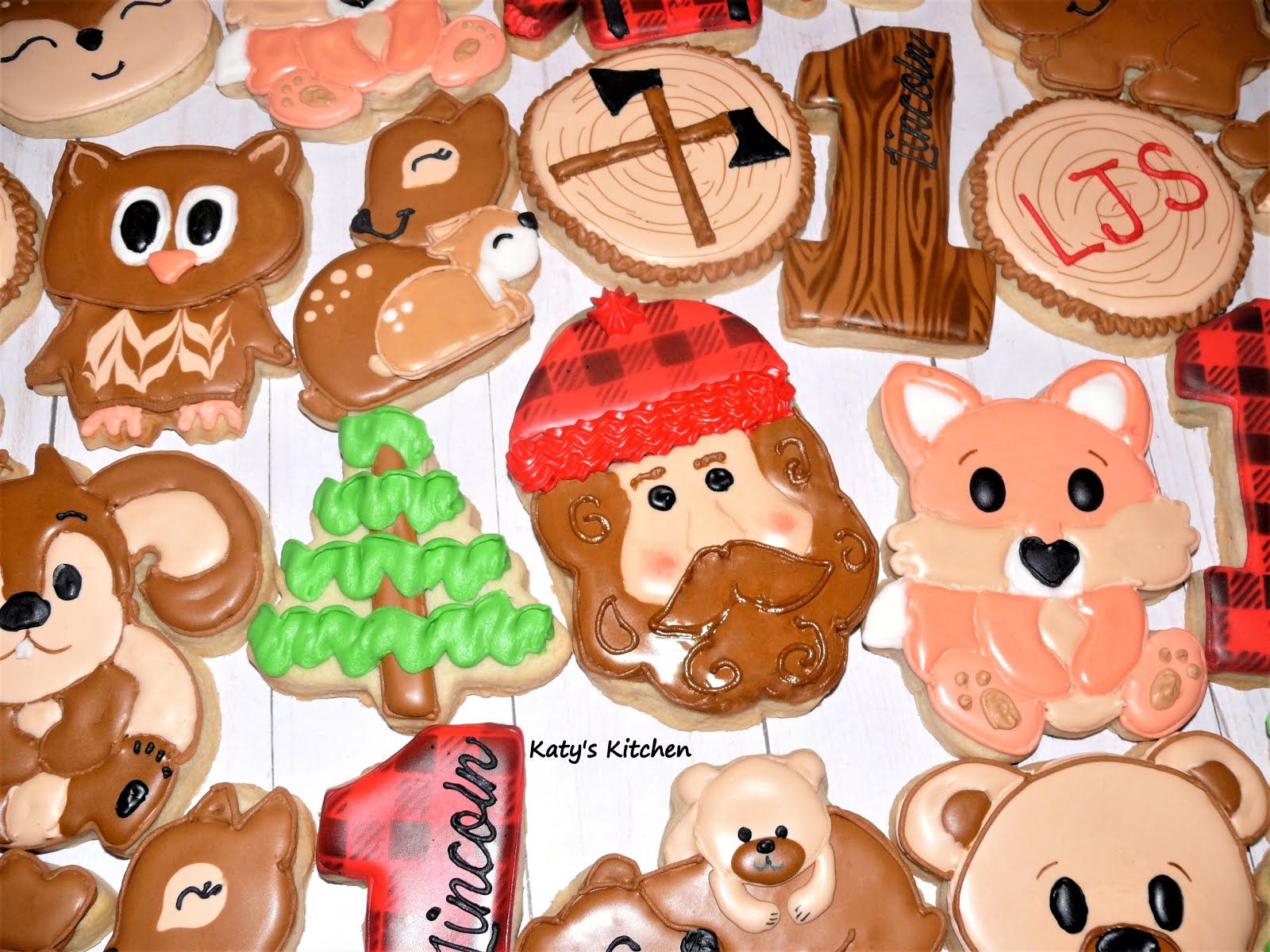 Katy's Kitchen: Lumberjack Cookies for a First Birthday