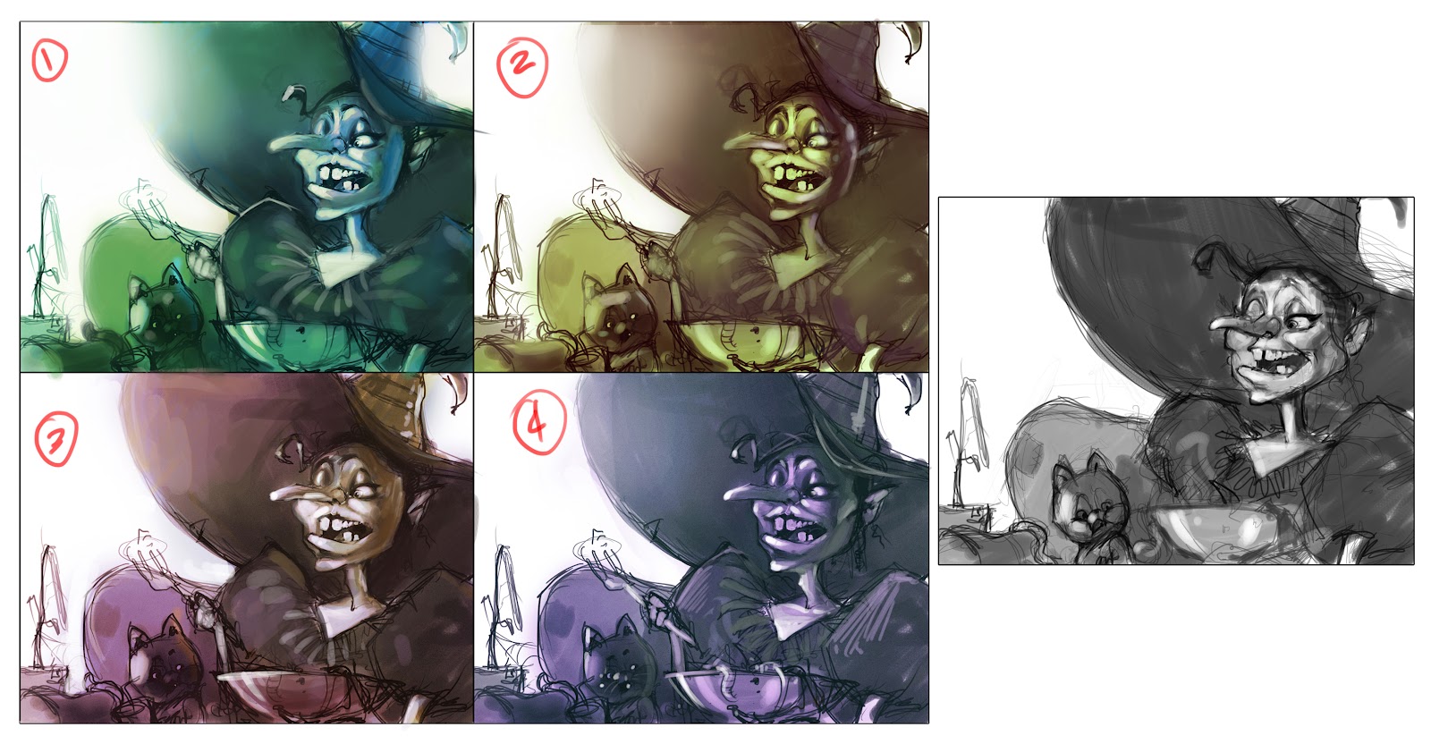 Children's Book Illustration - The Witch and The Cat | Marc Lopez ...