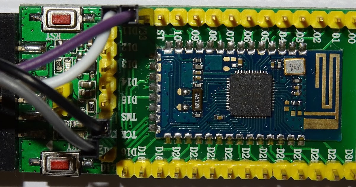 pcbreflux: nRF52832: first steps with ST-Link V2 and openocd