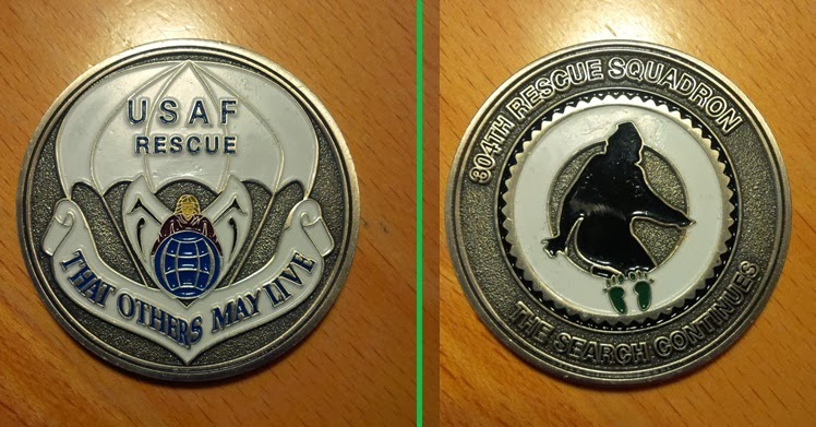 THE USAF RESCUE COLLECTION: USAF 304th RQS / Bigfoot Challenge Coin