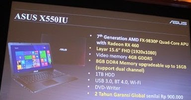 Harga Notebook ASUS dengan VGA AMD Radeon RX 460 | Technology