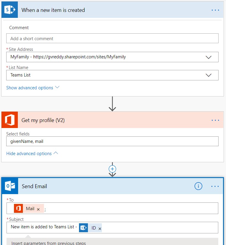 You can see these options in the top-right corner of the Flow page (as ...