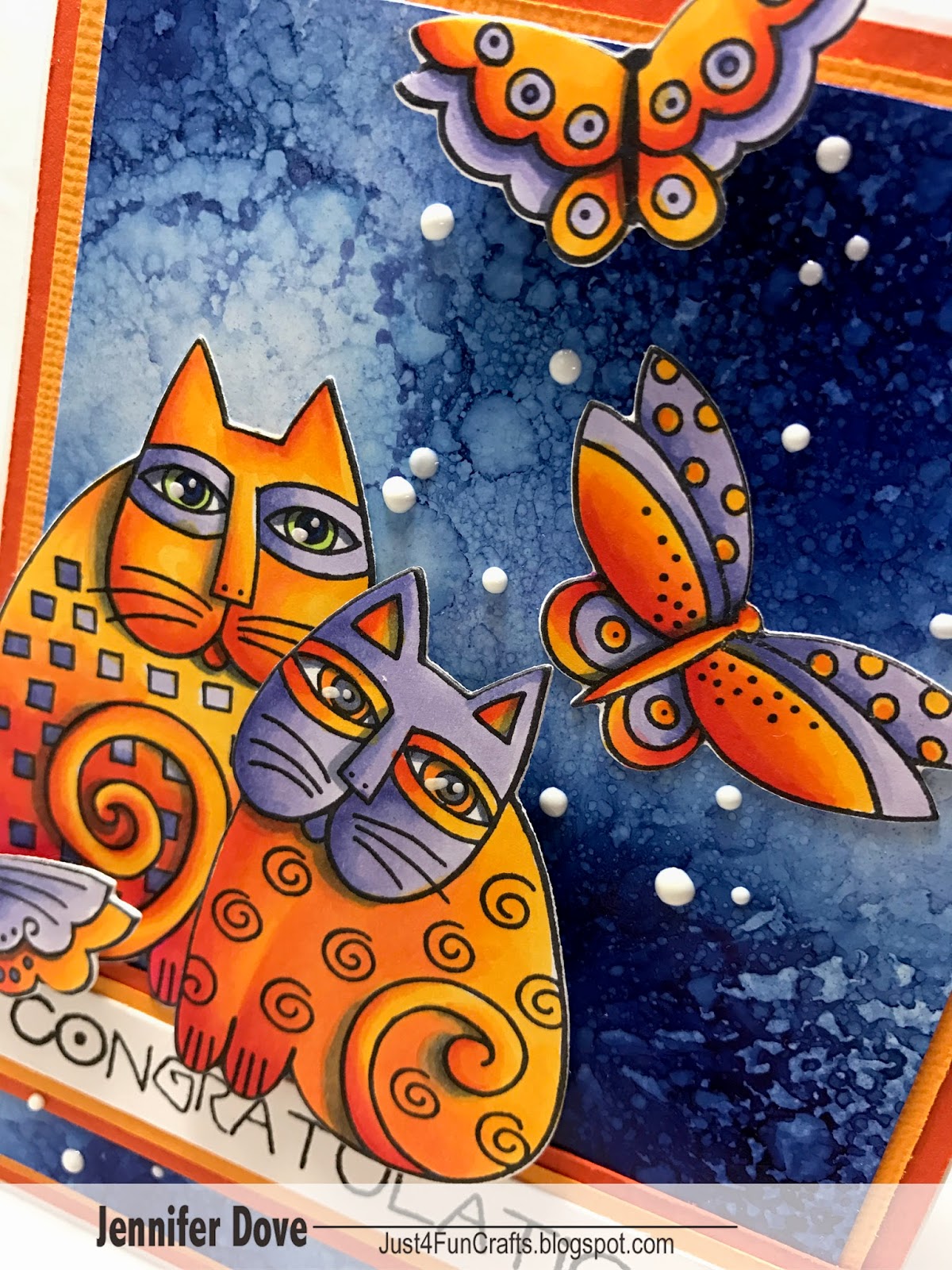 Stampendous CHA Release - Indigo Cats
