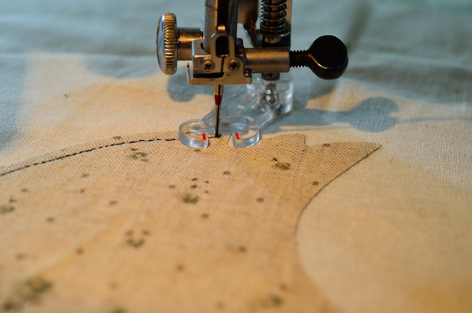 Machine applique using free motion | Projects by Jane