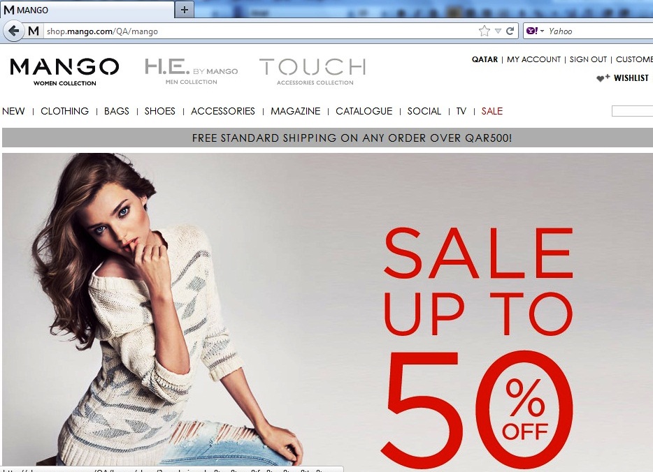 Outspoken Mind: Online Shopping and MANGO on SALE