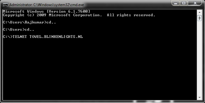 TechnoHackzs: Command Prompt Movie : Watch Starwars Movie In the ...