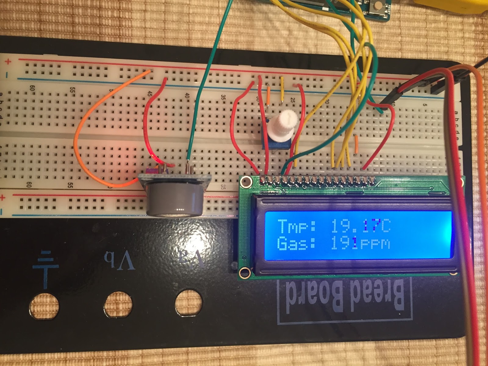 Temperature and CO, CO2, and Combustable Gasses Measuring Device ...