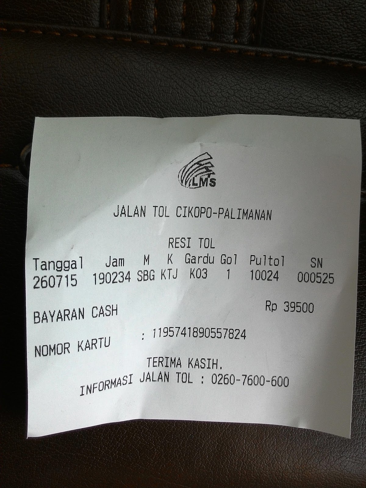 Jalan-jalan Kadipaten - Subang Via Tol CIPALI