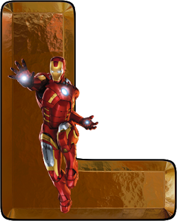 Abecedario con Iron Man. Iron Man Alphabet. - Oh my Alfabetos!