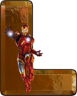 Abecedario con Iron Man. Iron Man Alphabet. - Oh my Alfabetos!
