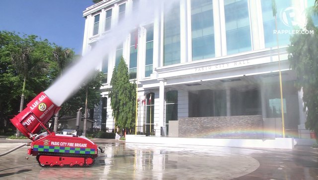 WATCH: Pasig City's New Unmanned Fire-fighting Machine - It's More Fun ...