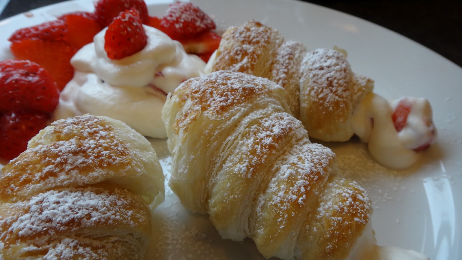 Strawberry Cream Horns