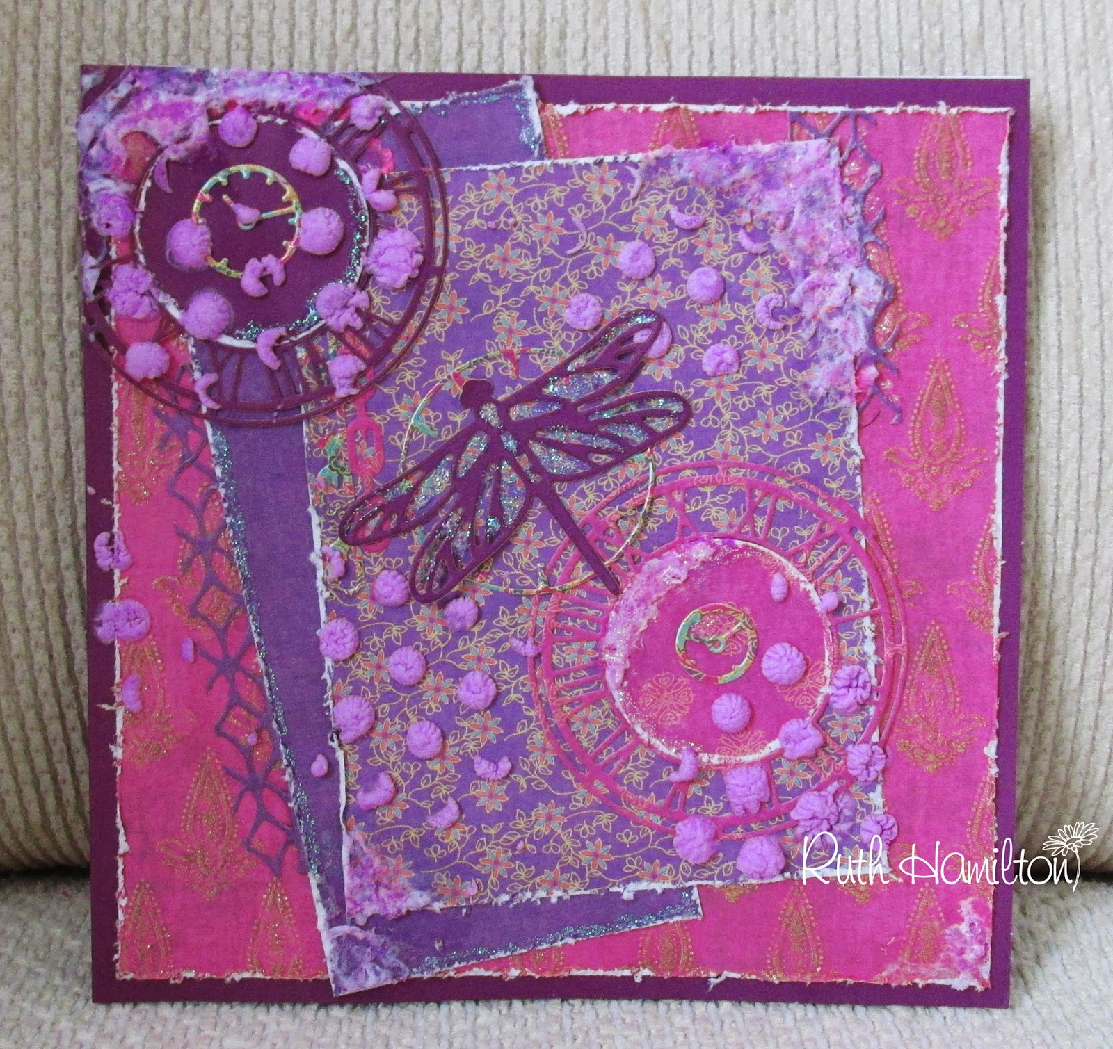 A Passion For Cards: Storyteller papers with Puffy Paint dots - Trimcraft