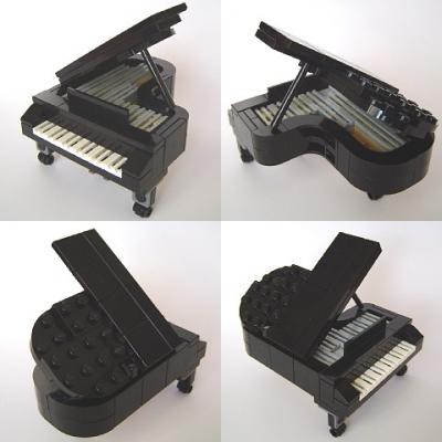 blxbrx (=black's bricks) blog: LEGO Grand Piano - Instructions to build