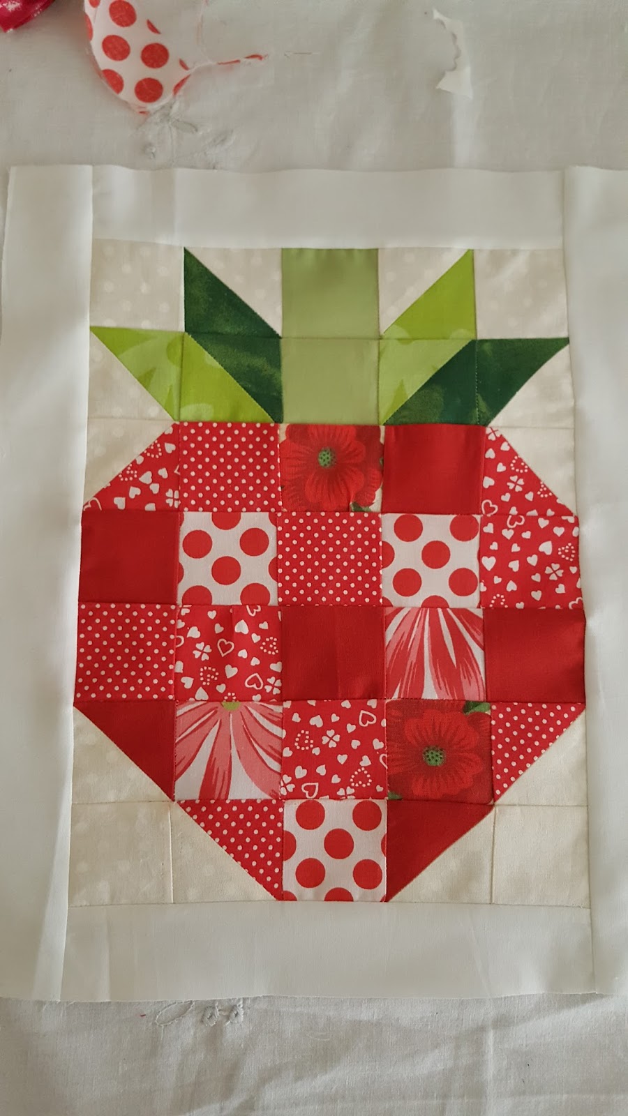 strawberry block tutorial | All about patchwork and quilting
