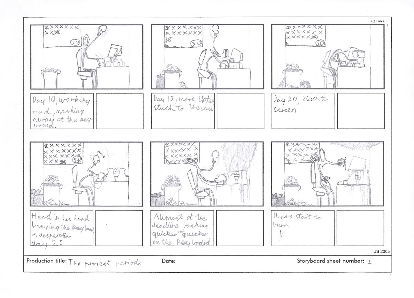 Stick-Man Studio Masters Project Blog: Storyboards: