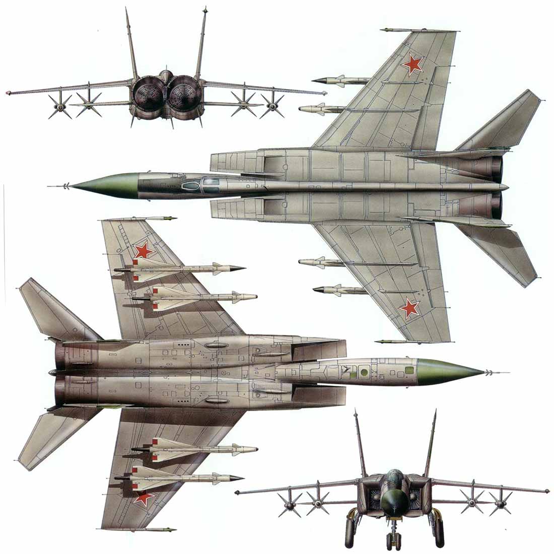 Russian MiG-25P ~ asian defence