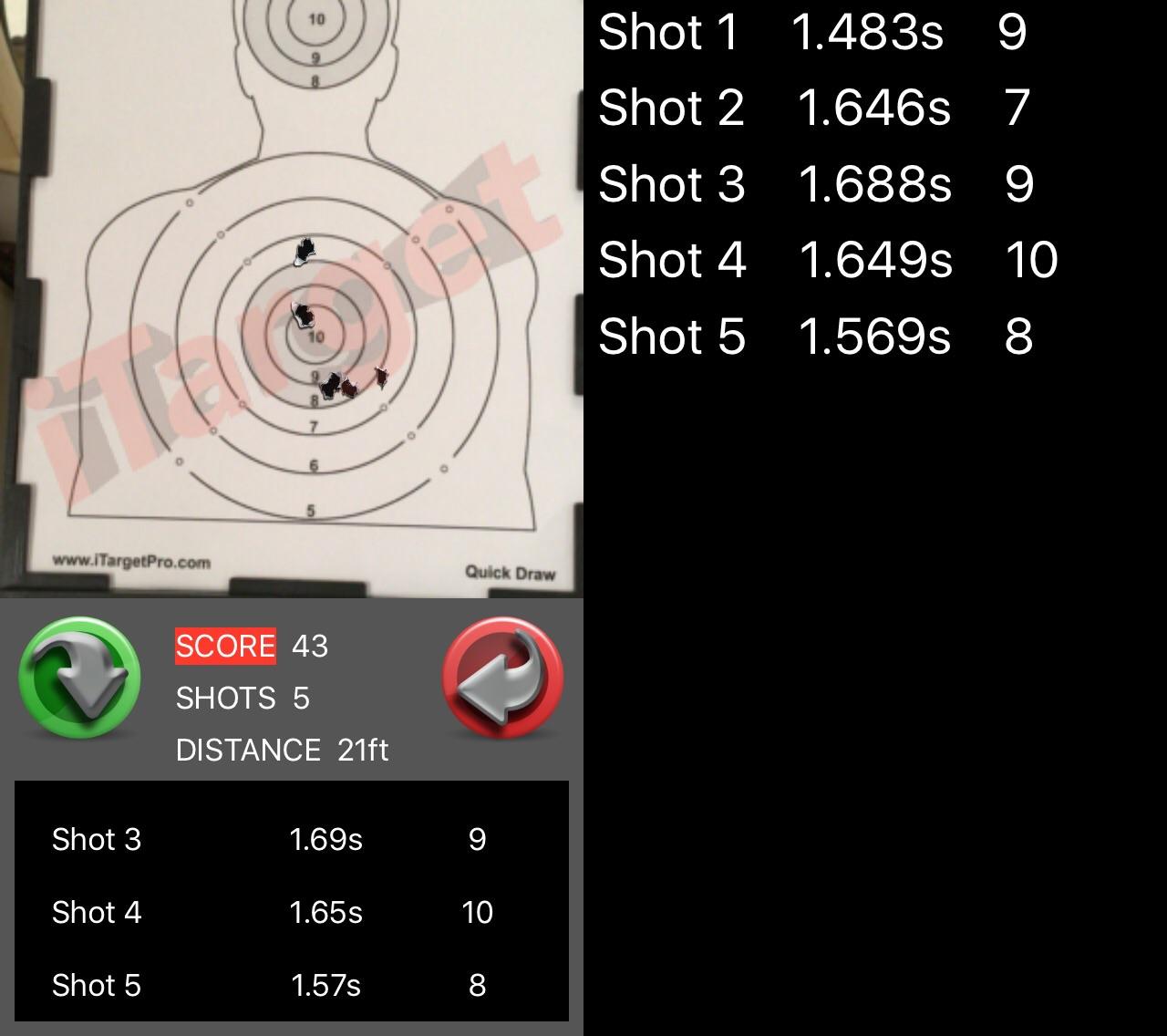 Buck's Practical Shooting Tips: iTarget Pro "Quick Draw" Application Review