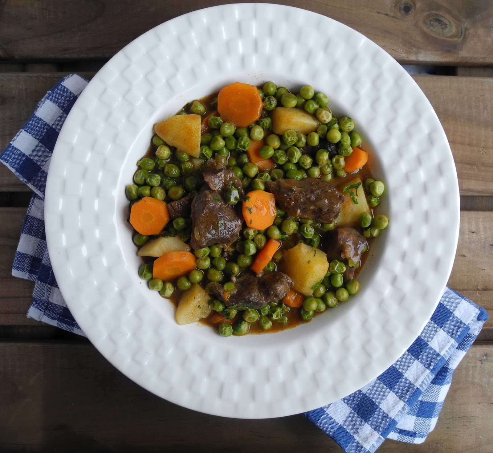 O Meu Tempero: Ervilhas guisadas com carne