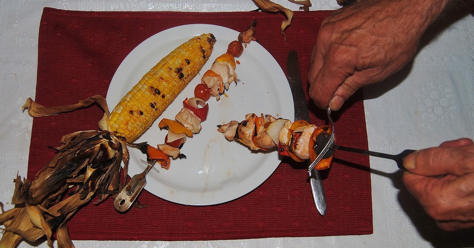 We Live In The Country!: #Chef Dan Makes Kabobs with the Cave Tools ...