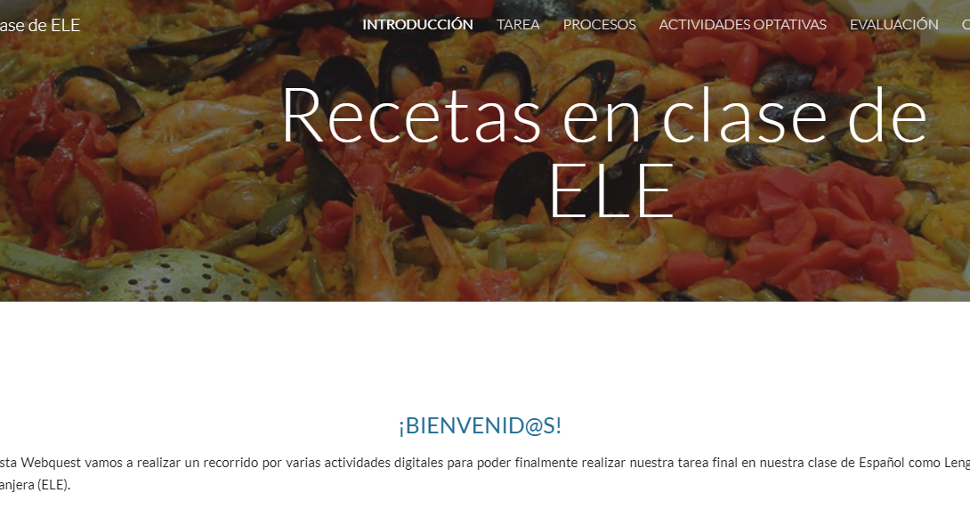 Recetas en clase de ELE