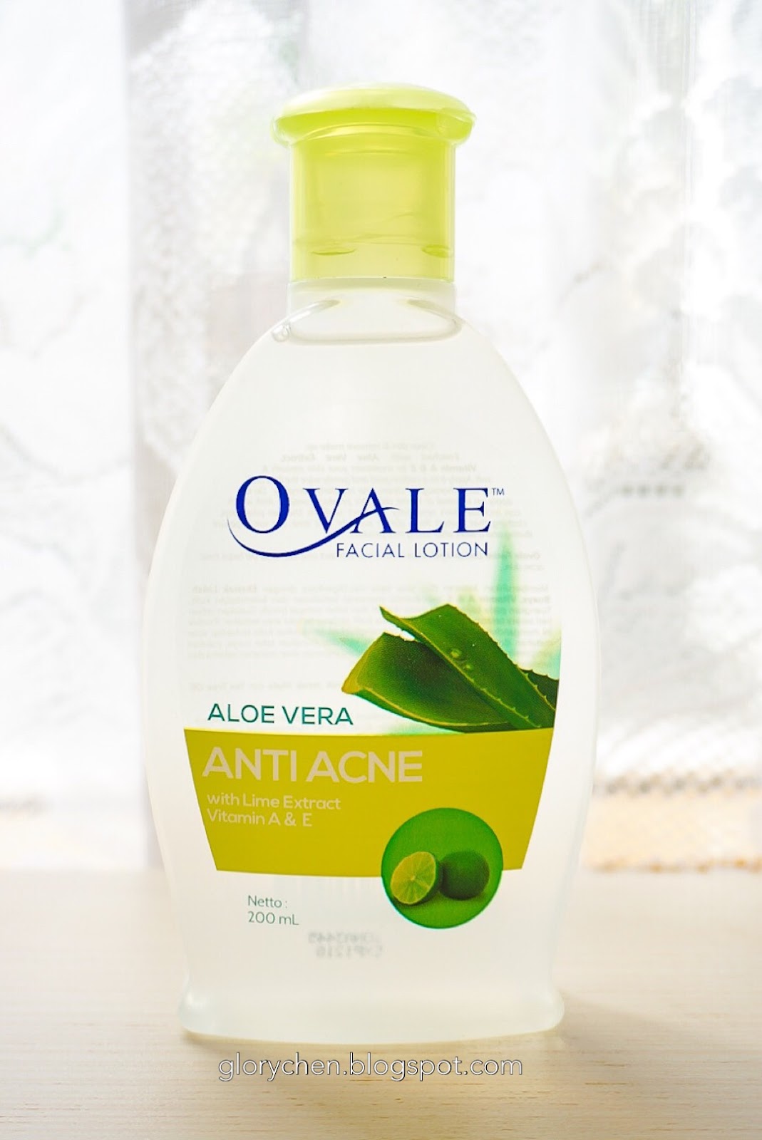Ovale Facial Lotion Aloe Vera Anti Acne 200ml - Glory Chen
